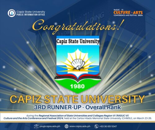 Capiz State University | Center of Academic Excellence Delivering ...
