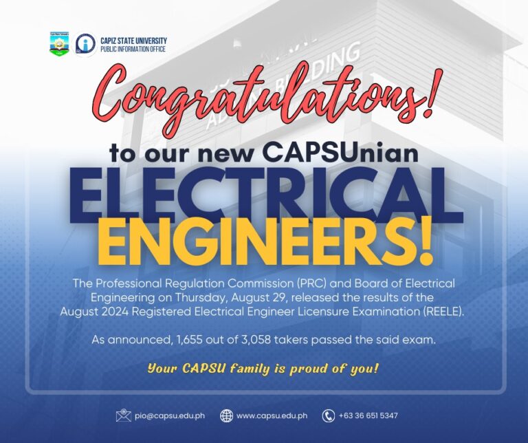 CAPSU produces 22 new electrical engineers | Capiz State University