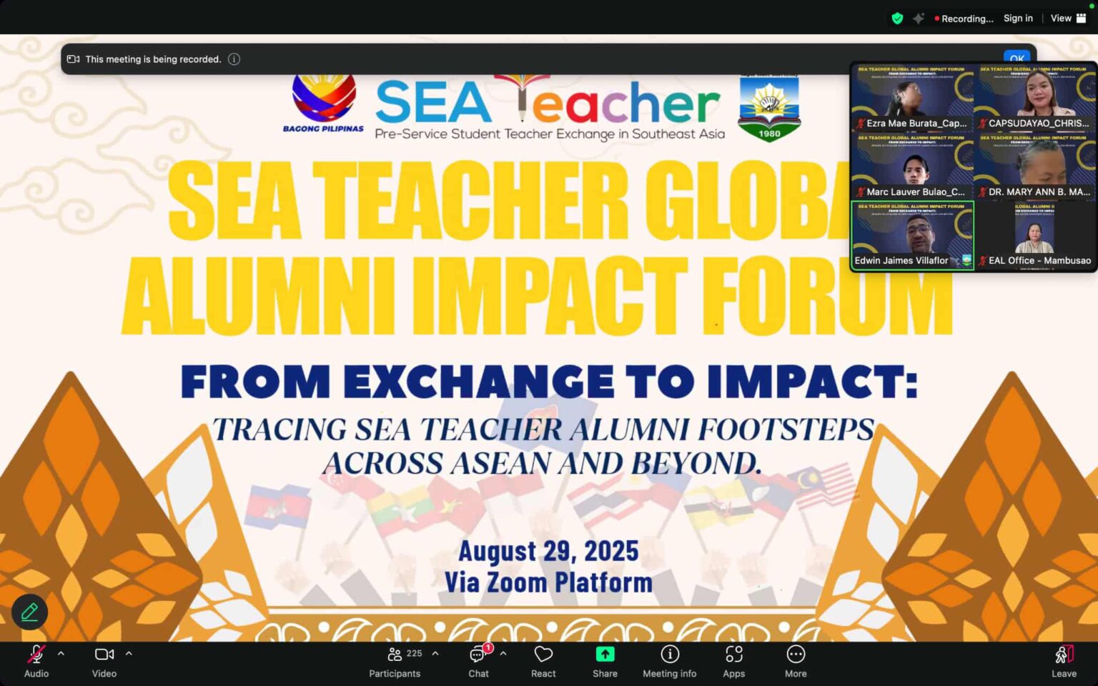 SEA Teacher Global Alumni Impact Forum 2025 | Capiz State University