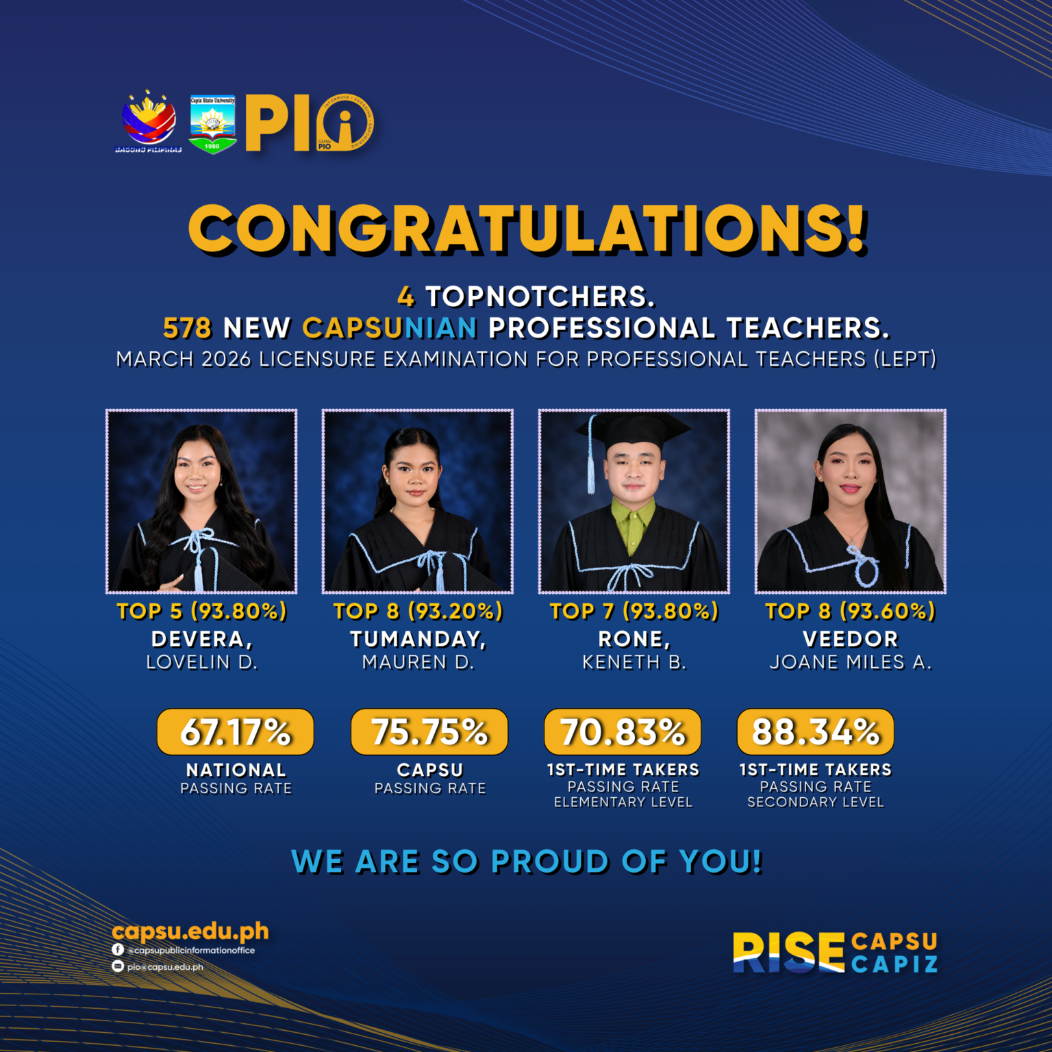 Capiz State University | Center of Academic Excellence Delivering ...